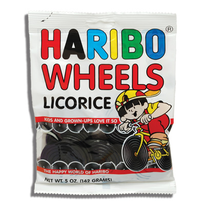 HARIBO, LICORICE WHEELS GUMMI CANDY | Bende Inc.
