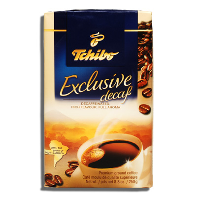 TCHIBO, EXCLUSIVE DECAFFEINATED GROUND COFFEE | Bende Inc.