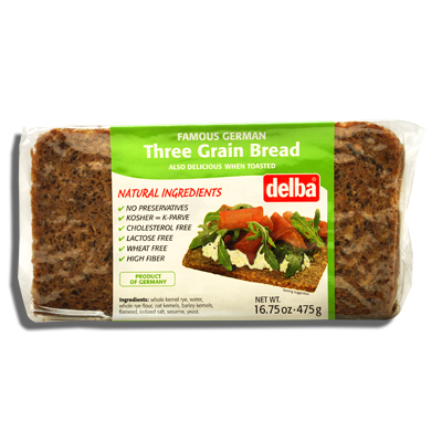 DELBA, THREE GRAIN BREAD | Bende Inc.