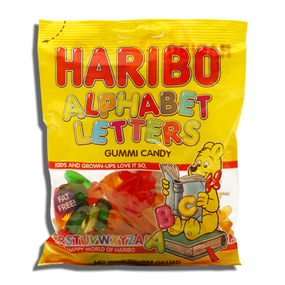 HARIBO, ALPHABET LETTERS GUMMI CANDY | Bende Inc.